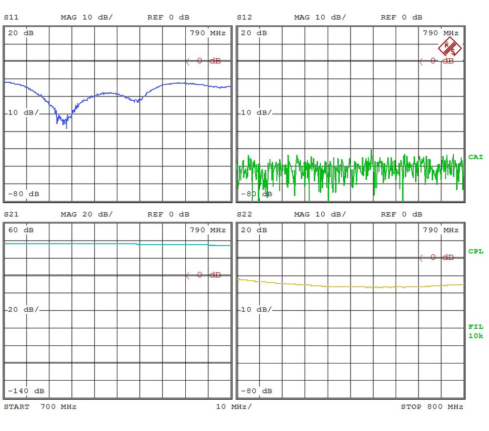 Power Amplifier 4W 700 to 800 MHz 35dB Gain 33dBm P3dB SMA - LOTUS ...